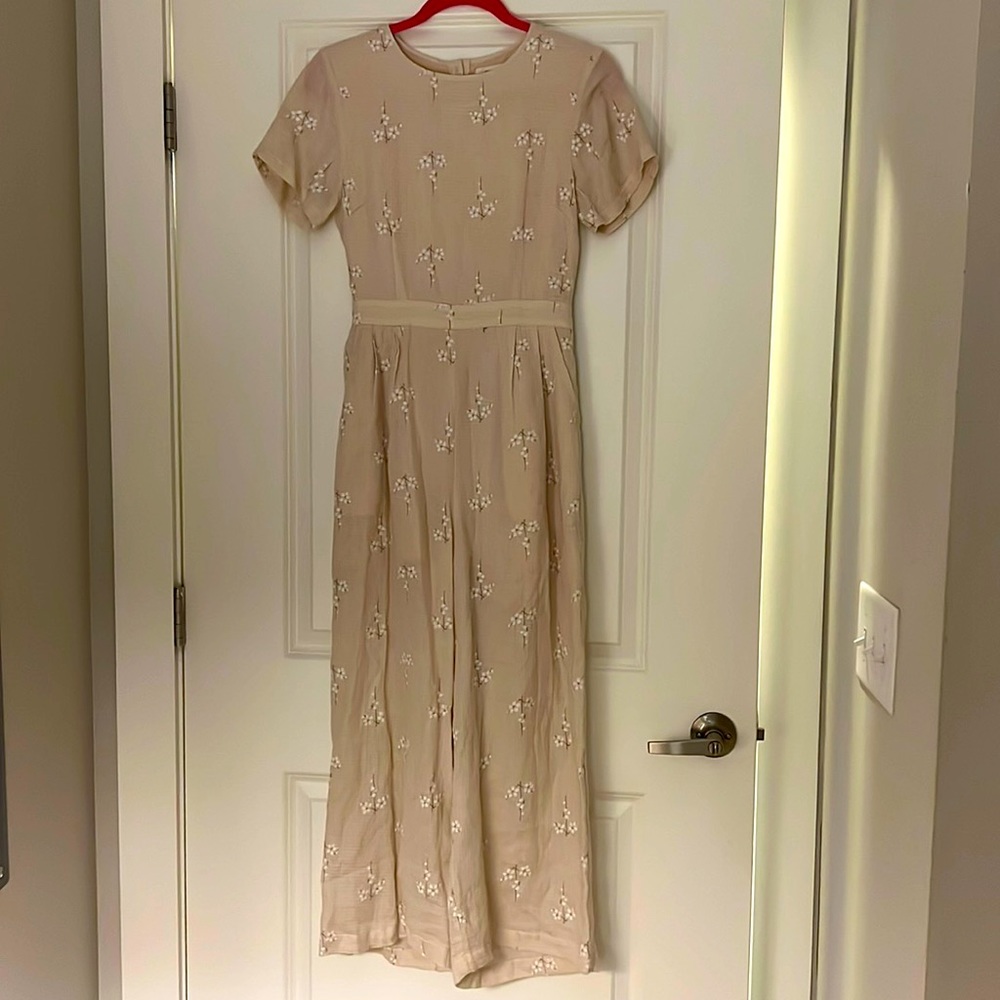 Mod Ref Brand Floral Neutral Jumpsuit - Gem